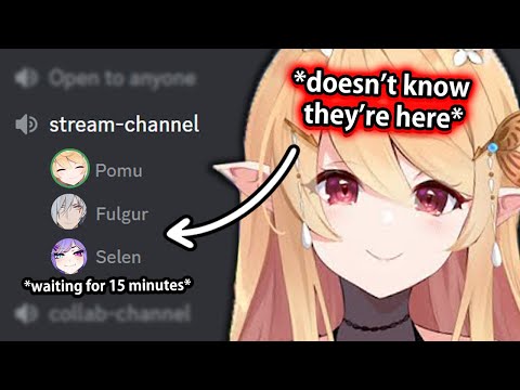 Selen and Fulgur sat in Pomu's discord for 15 minutes to jumpscare her...