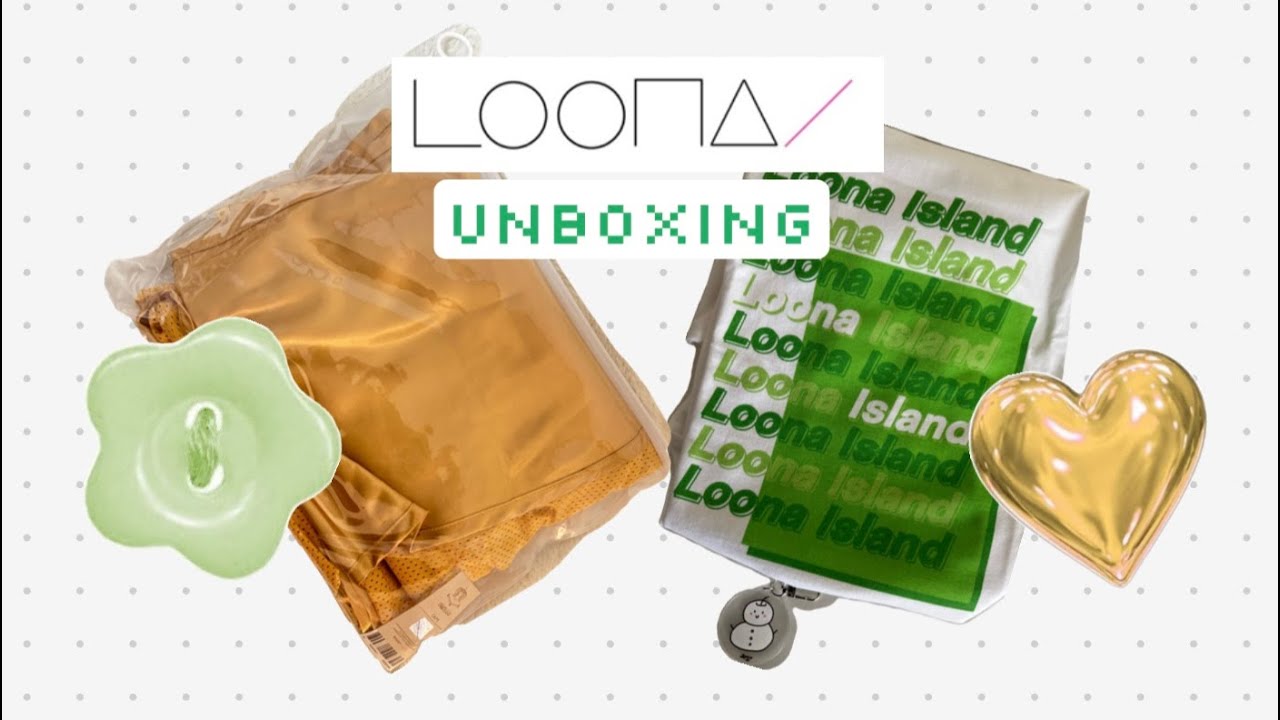 LOONA merch unboxing - YouTube