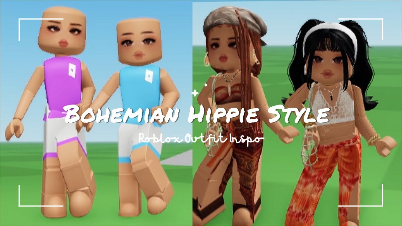 roblox boho hippie style outfit inspo - YouTube