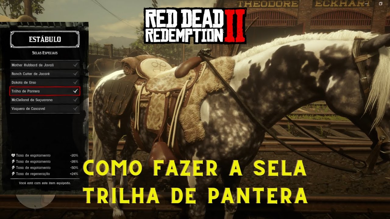Red Dead Redemption 2 | COMO FAZER A SELA TRILHA DE PANTERA | RDR2 ...
