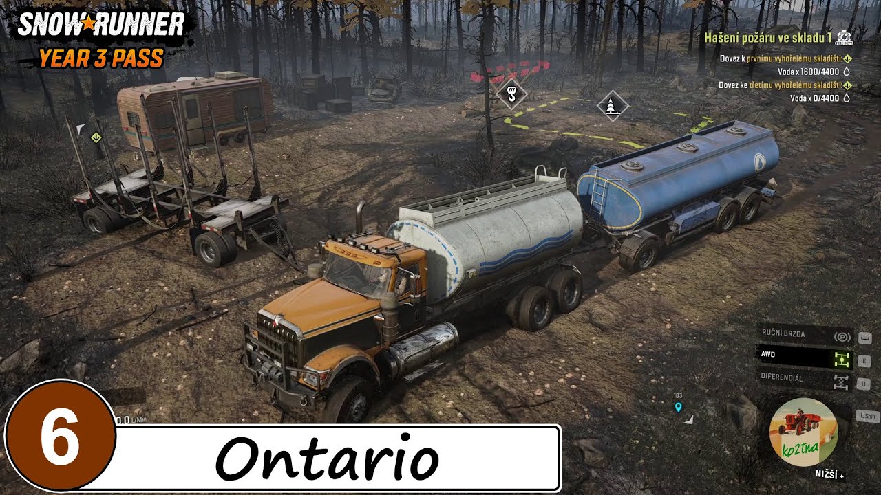 SnowRunner year 3 pass - Ontario #6 - pokračujeme v hašení skladišť ...