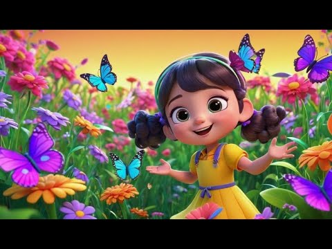 Seven Colorful Butterflies Flutter By | Nature Song for Kids ...