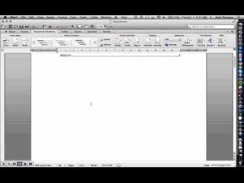 Page Break and Table of Contents in Microsoft Word - YouTube