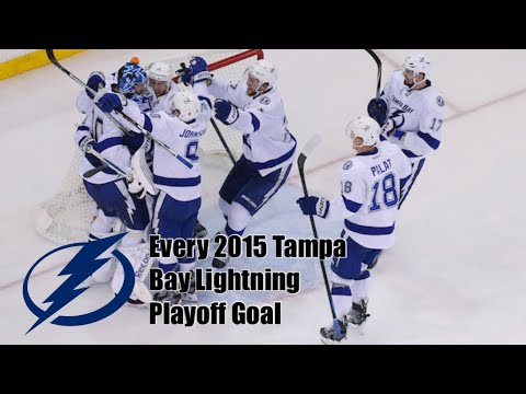 Every 2015 Tampa Bay Lightning Playoff Goal! - YouTube