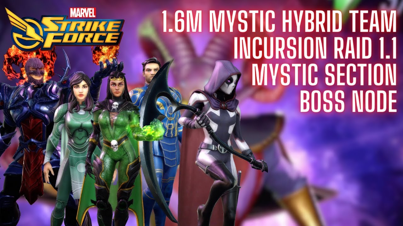 First Look at Incursion Raids 1.1 Mystic Section BOSS Node Difficulty 1 ...