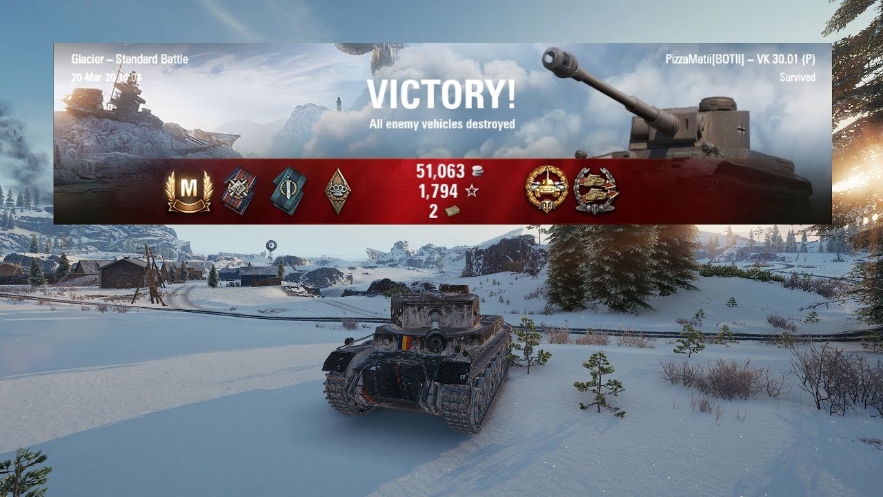 VK 30.01 P medium tank gameplay - Ace Tanker - World of Tanks - YouTube