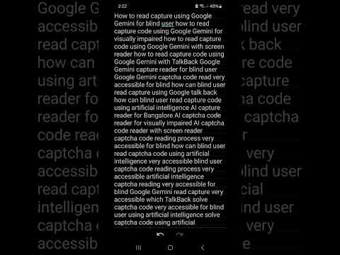 BREAKING Blind Users CAN Solve CAPTCHA Now The EASIEST TalkBack Method Revealed 100% Accessible