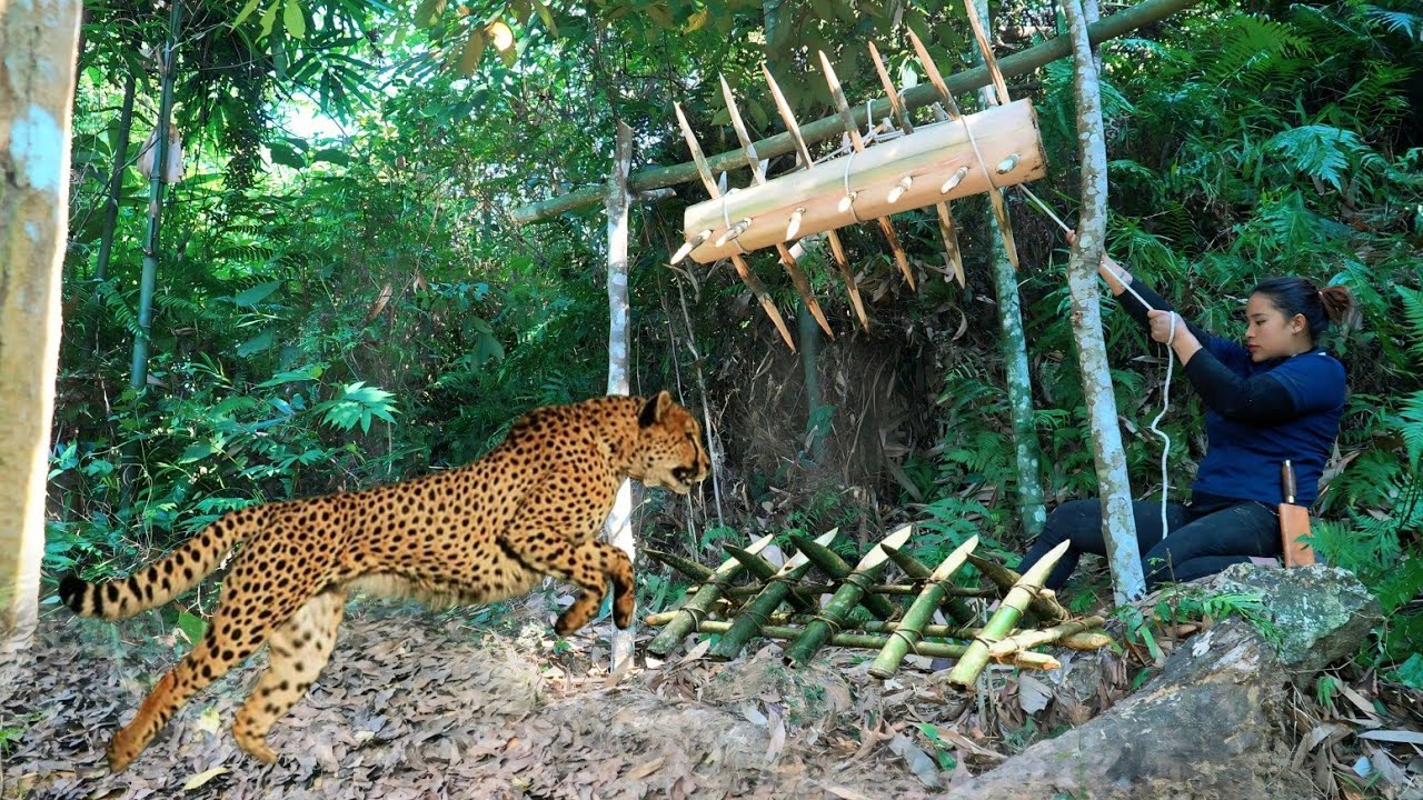 Face the Jaguar Monster in the jungle, make some rudimentary traps, and ...