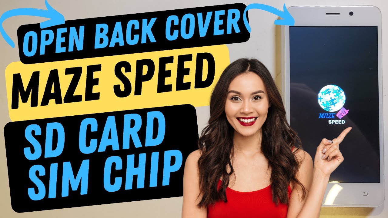 MAZE Speed How to Remove the Back Cover to Add an SD Card or Change the ...