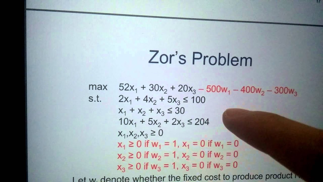 IMSE 3133 Fixed charge problem - YouTube