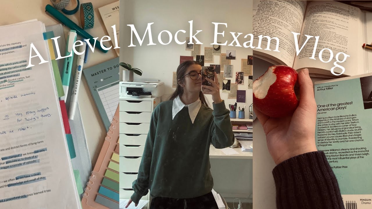 A Level Mock Exam Week: revise with me in exam season! - YouTube