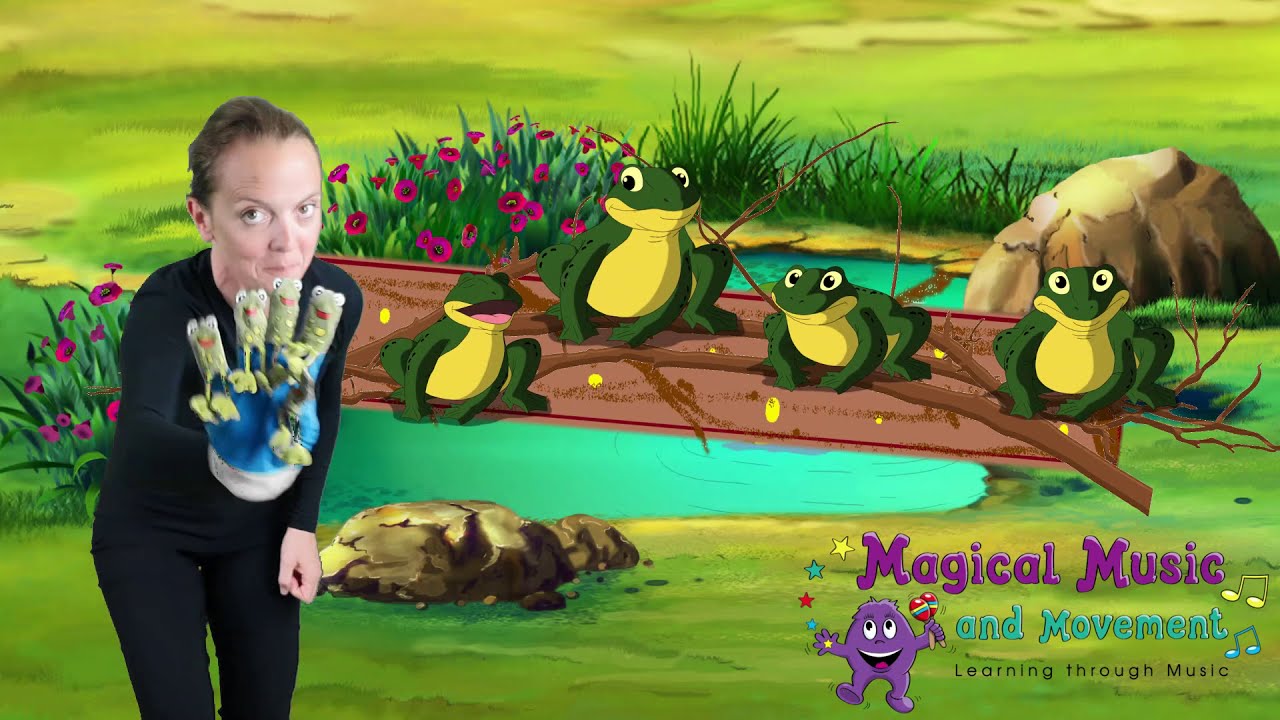 Five Little Speckled Frogs, Magical Music, Nursery Rhymes, Kids Songs ...