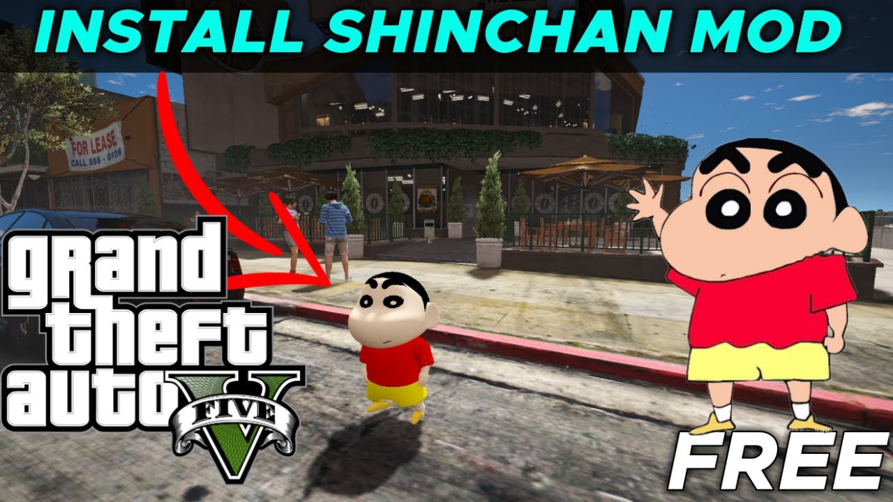 How To Install Shinchan Mod In GTA 5 | Free | In Hindi | Techyu Gaming ...