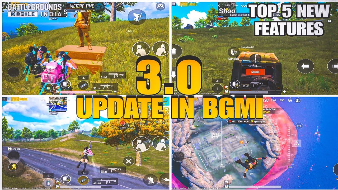 BGMI 3.0 UPDATE RELEASE DATE IS HERE - TOP 5 NEW FEATURES AND NEW SHADOW FORCE MODE ( BGMI ...