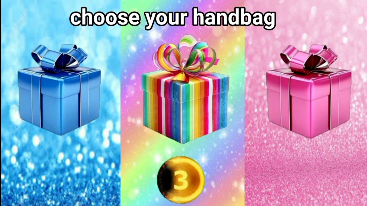 Choose your gift ||3 gift box challenge|| choose one || pink, blue ...