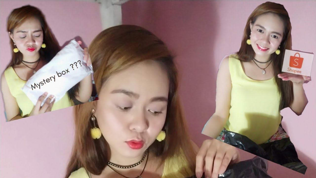 Huge Shopee Haul + Unboxing of Mystery Box+Try On | Grace Padilla - YouTube