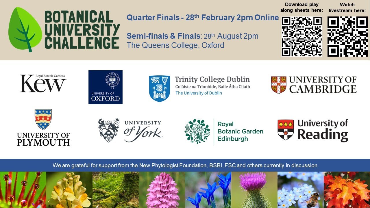 Botanical University Challenge 2024 Quarter Finals - YouTube