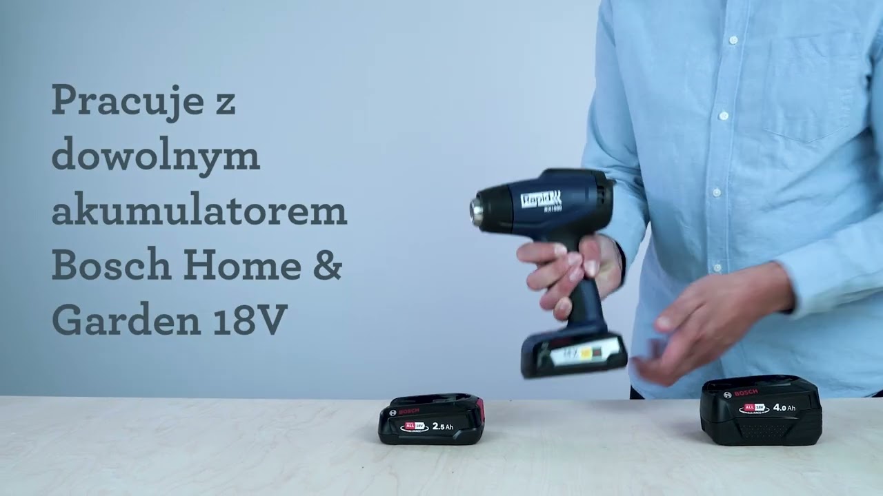 Opalarka Akumulatorowa Rapid RX1000 18V P4A - YouTube