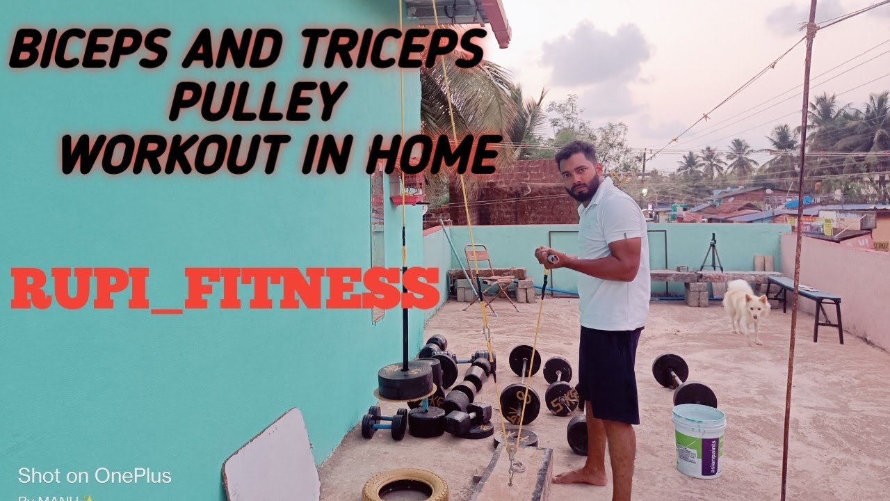HOMEMADE BICEPS AND TRICEPS WORKOUT MACHINE ||ALL IN ONE GYM MACHINE ...