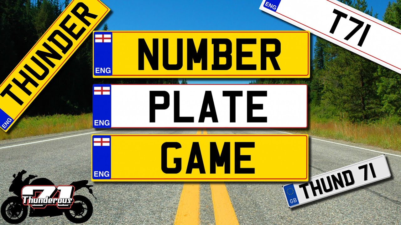 Number Plate Game - YouTube