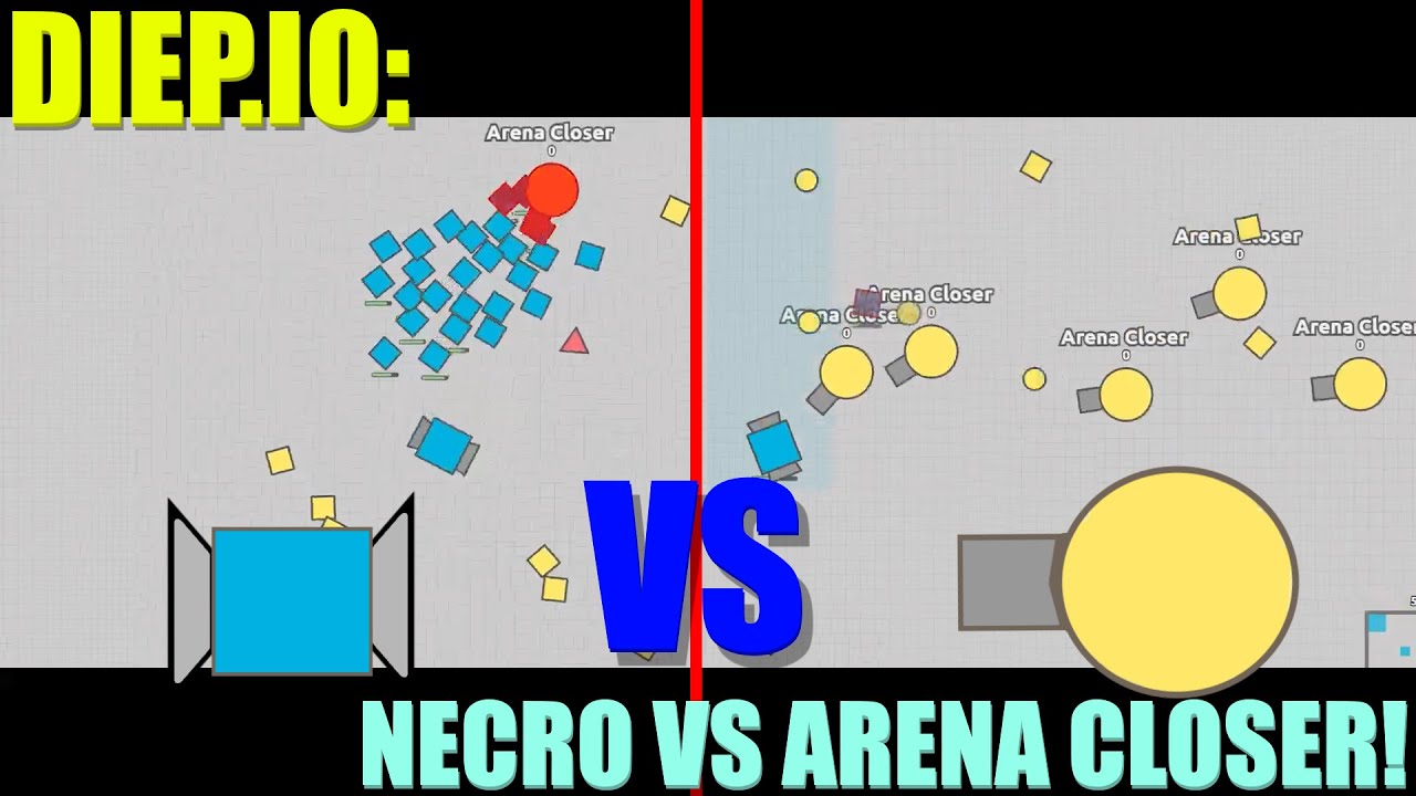 //GER// Diep.io: Necromancer VS Arena Closer - die Schlacht beginnt ...