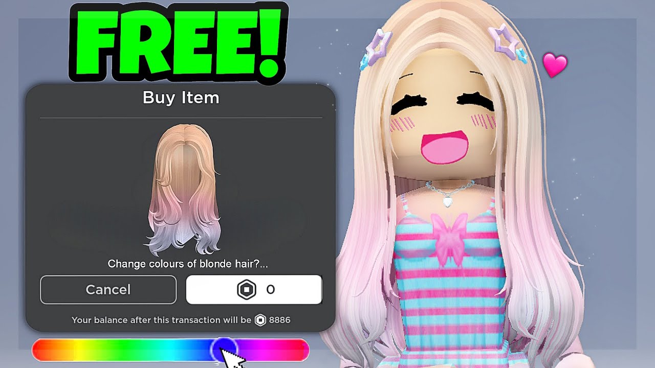 HOW TO CHANGE YOUR HAIR COLOR ON ROBLOX! - YouTube