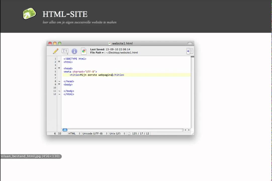 Html5 Voor Beginners Youtube