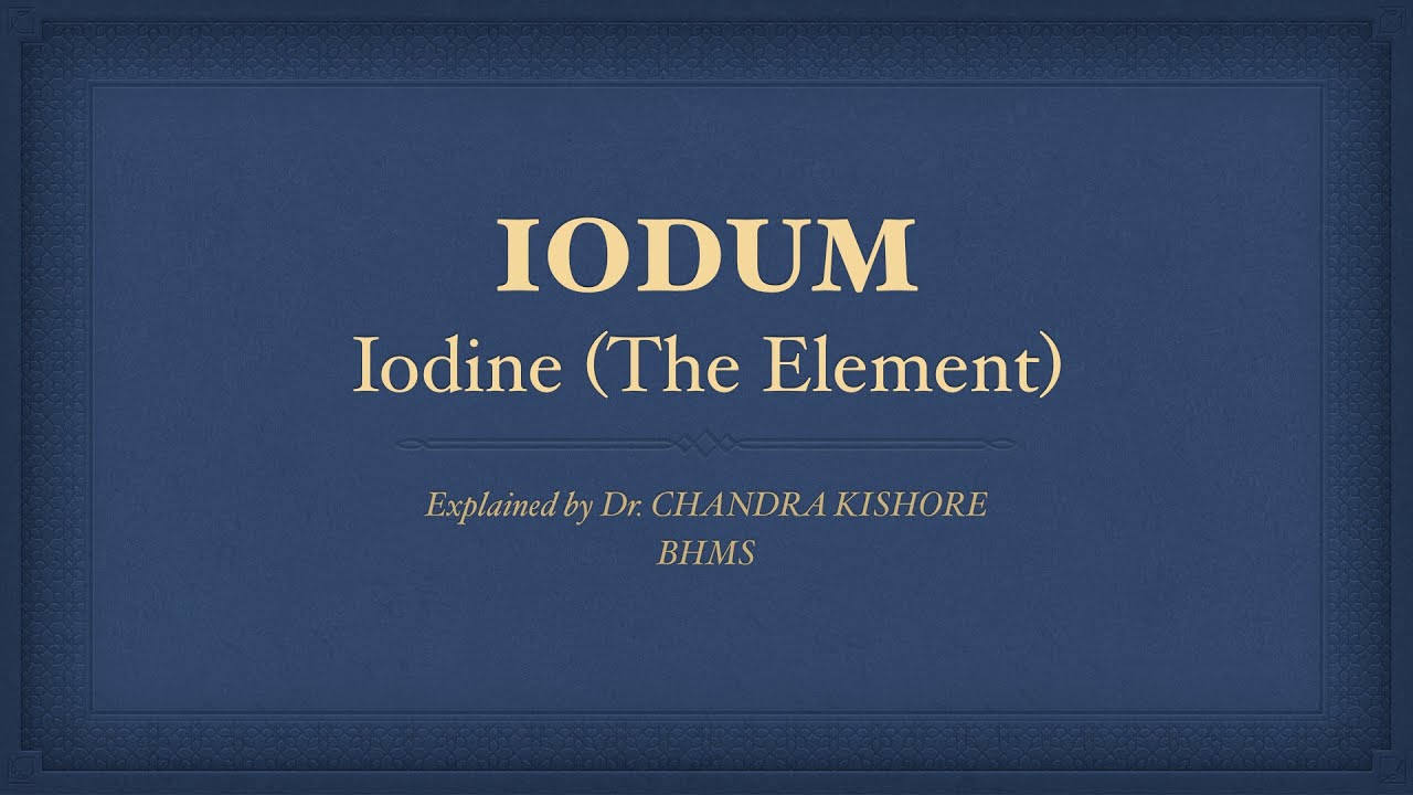 Iodum || Allen’s Keynotes || Well Explained - YouTube