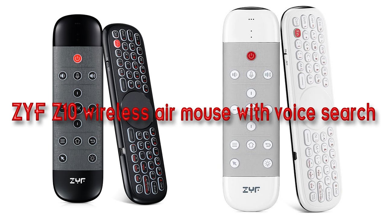 ZYF Z10 wireless air mouse with voice search - YouTube
