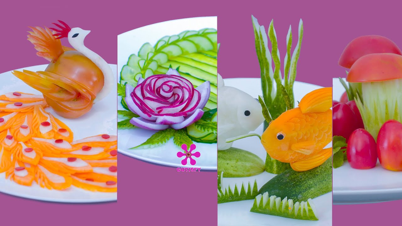 5 Beautiful Vegetable Arts & Hacks You Really Need To See - YouTube