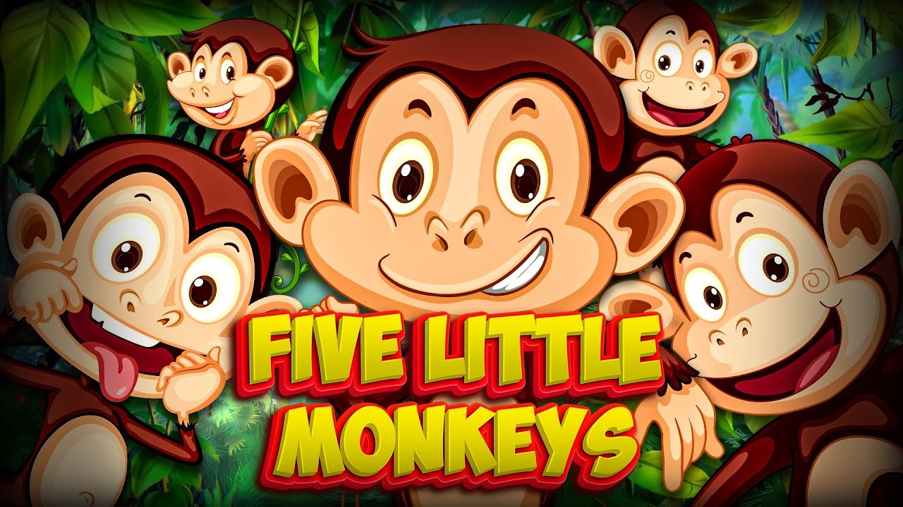 Five Little Monkeys Jumping On The Bed: A Fun Nursery Rhyme for ...