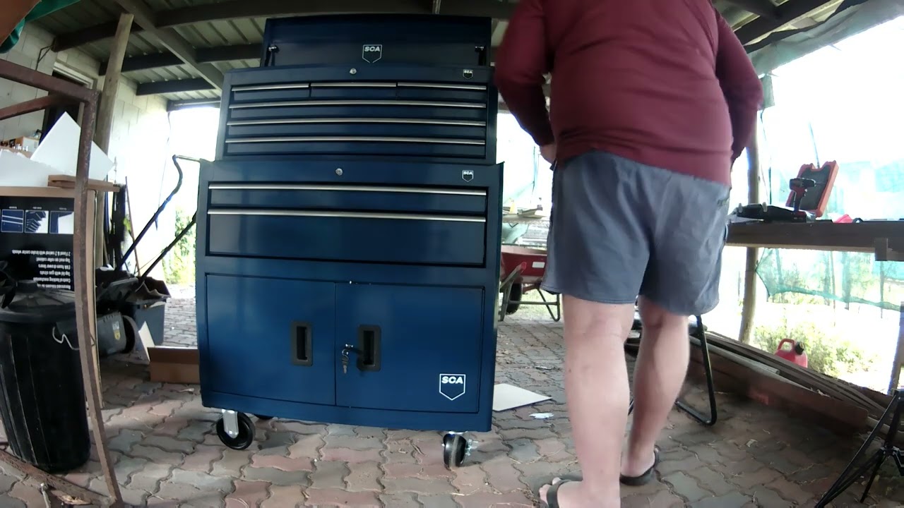 34" SCA Toolbox and Trolley combination - YouTube
