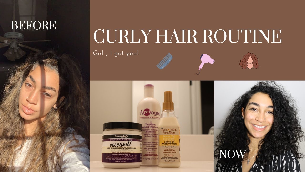 MY CURLY HAIR ROUTINE #new #curlyhair #routinevlog #vlog #youtube - YouTube