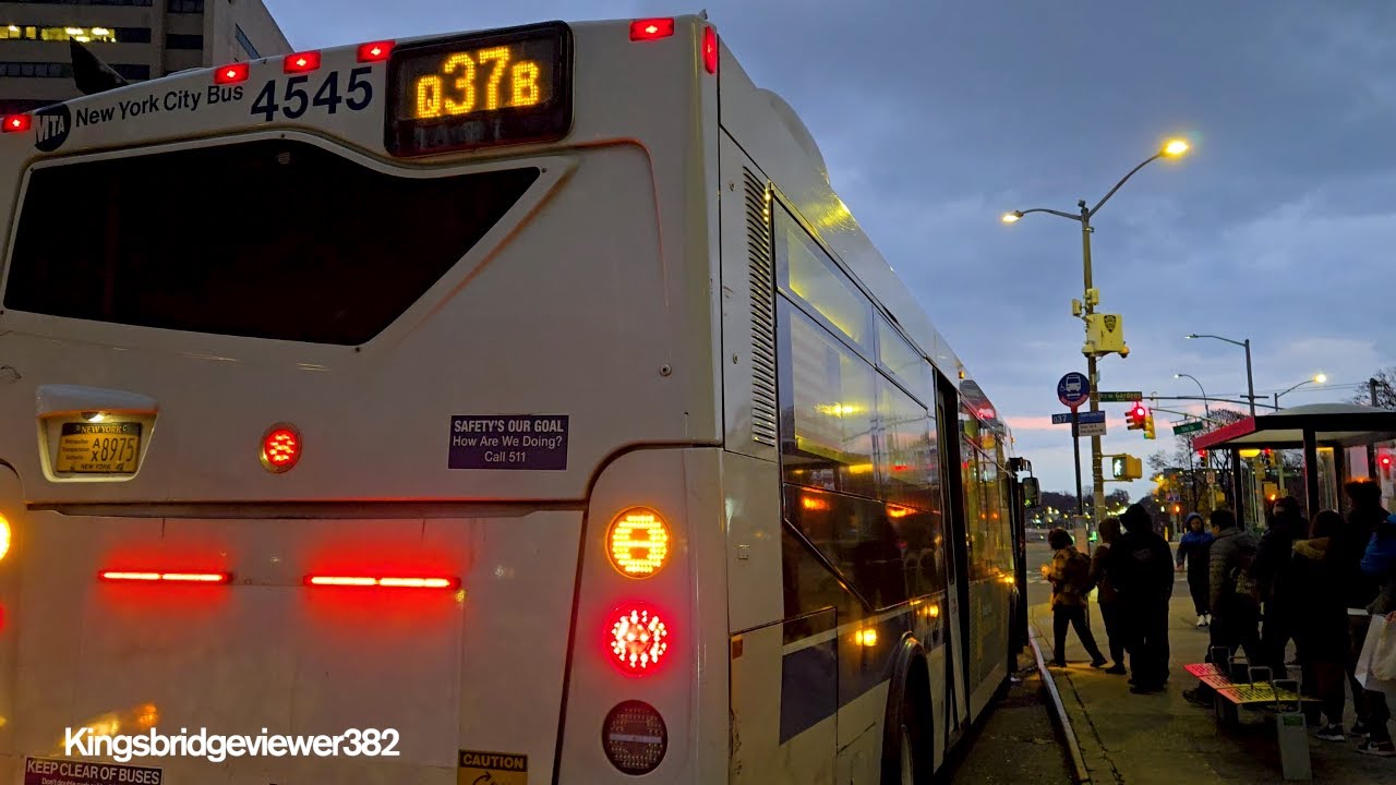MTA Bus Company: 2009 Orion VII NG Hybrid 4545 on the Q37B Bus to South ...