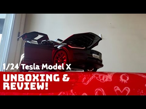 1:24 Tesla Model X Toy Car Unboxing & Review | XLG Die-Cast Model - YouTube