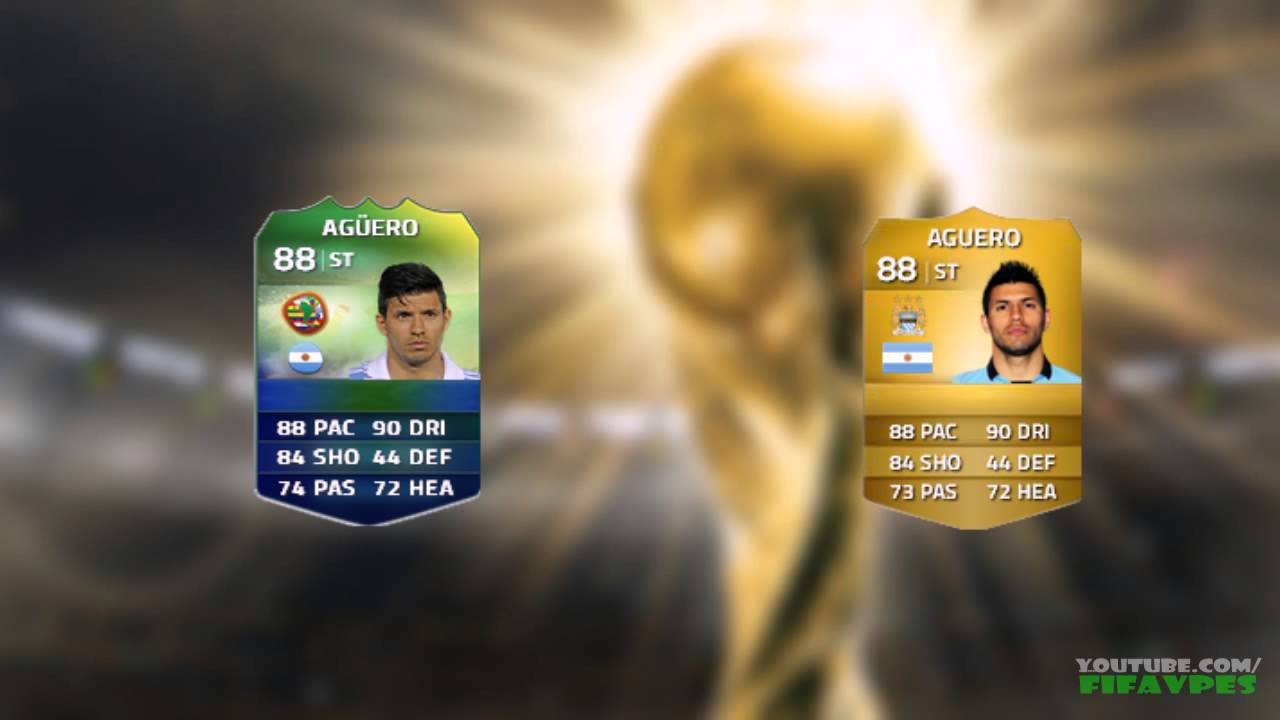 FIFA 14 Ultimate Team World Cup Cards - Van Persie, Luis Suarez, Aguero ...