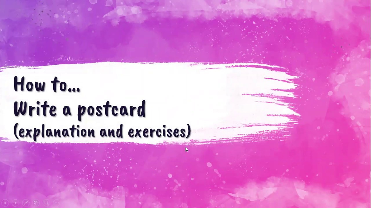 How to write a postcard PART 1, 10th level - Cómo escribir una postal ...