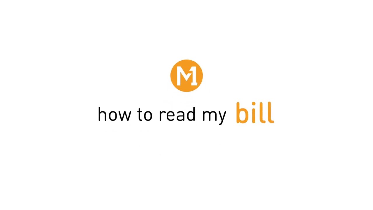 How To Read My M1 Bill - YouTube