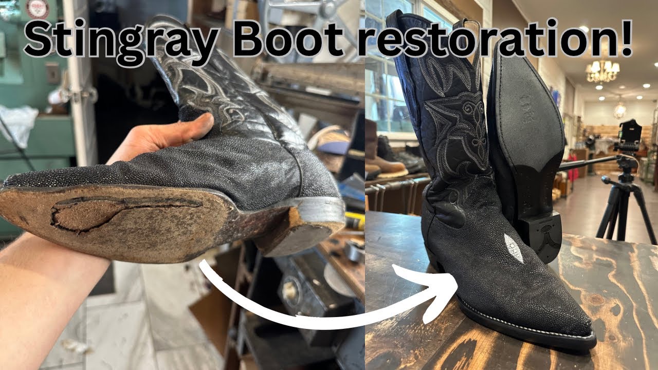 Stingray Cowboy Boot Restoration! - YouTube