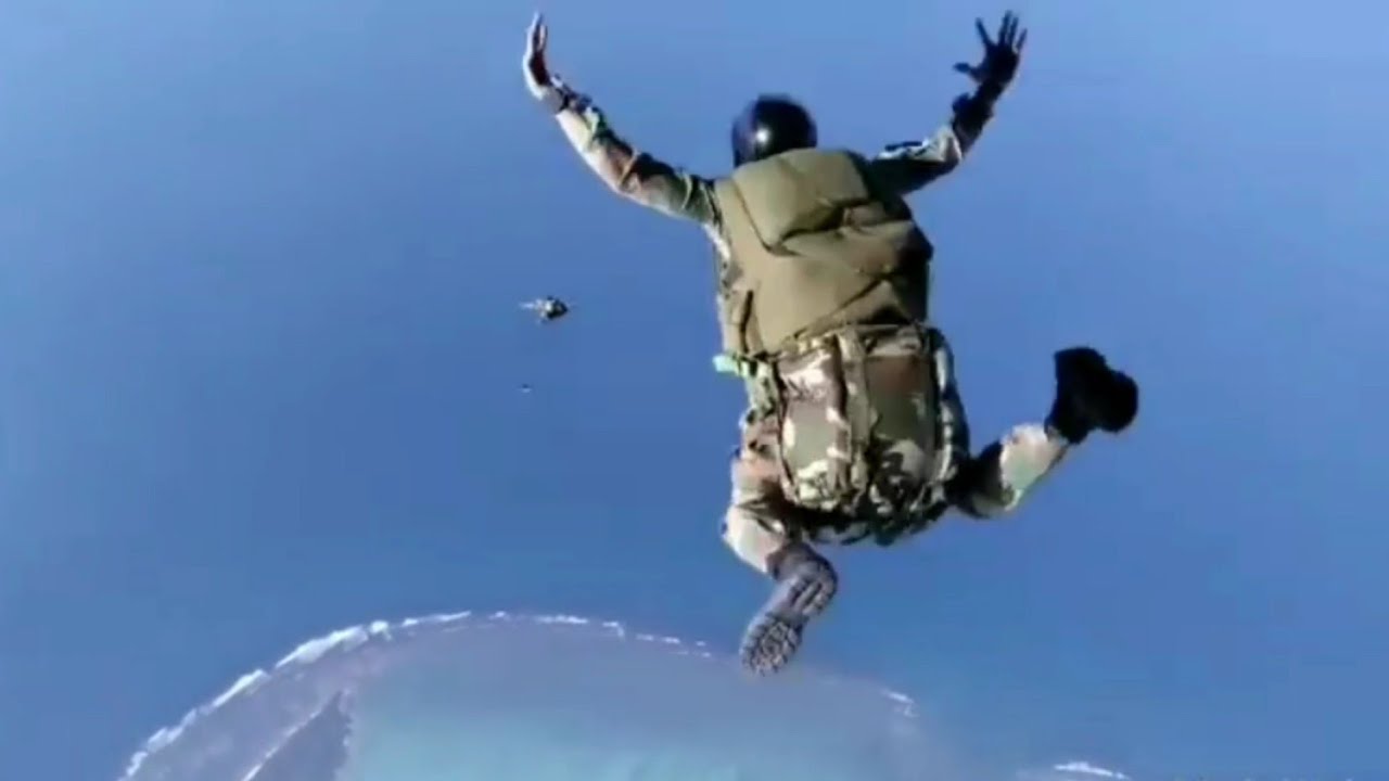 MARCOS & PARA SF Joint Freefall Jump over ANDAMAN ISLAND - YouTube