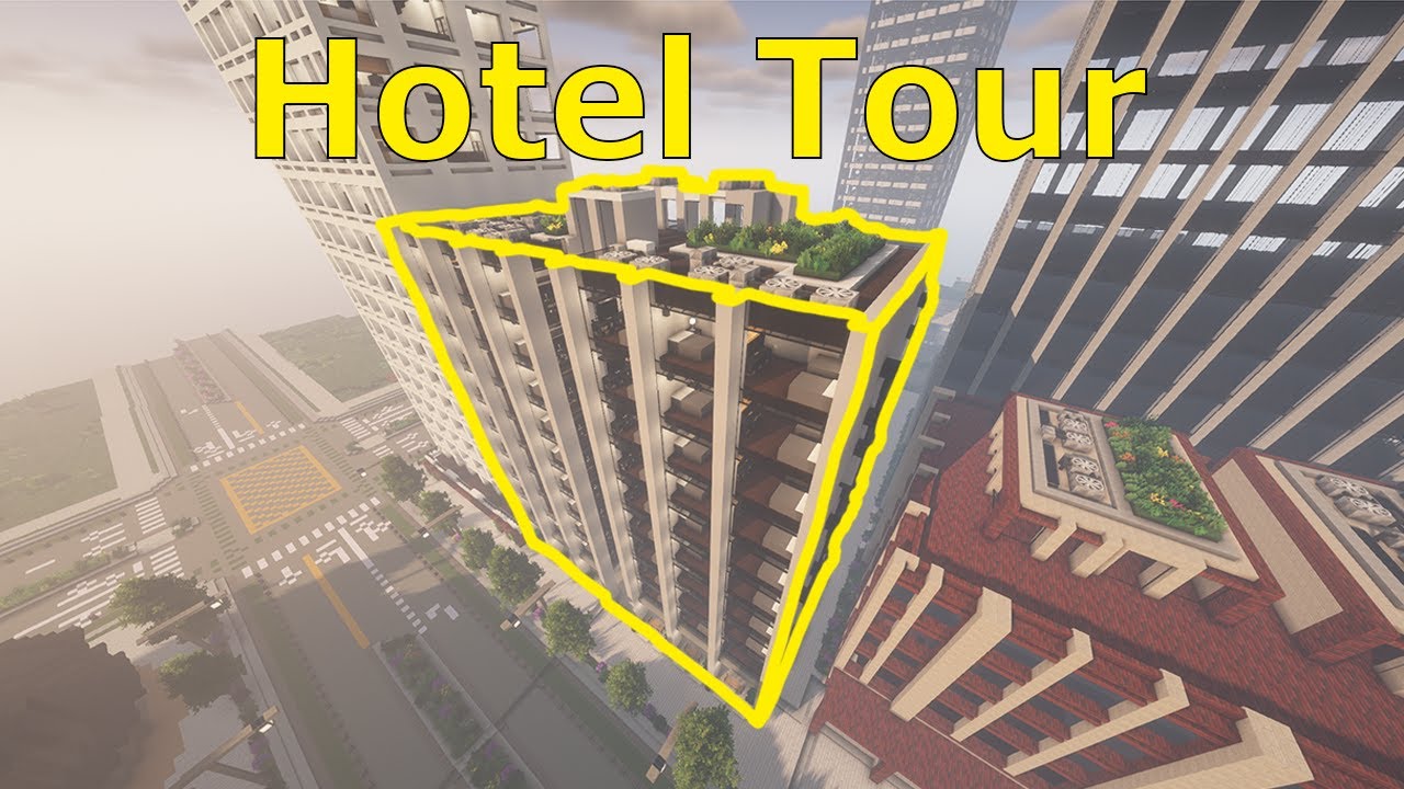 Minecraft High-Rise Hotel Tour - YouTube