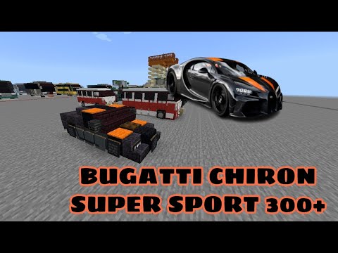 TUTORIAL MINECRAFT - Como fazer um Bugatti Chiron super sport 300+ no ...