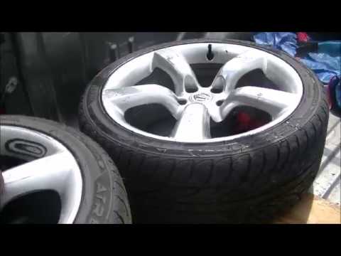 350Z Wheels & Brake Booster Paint - YouTube