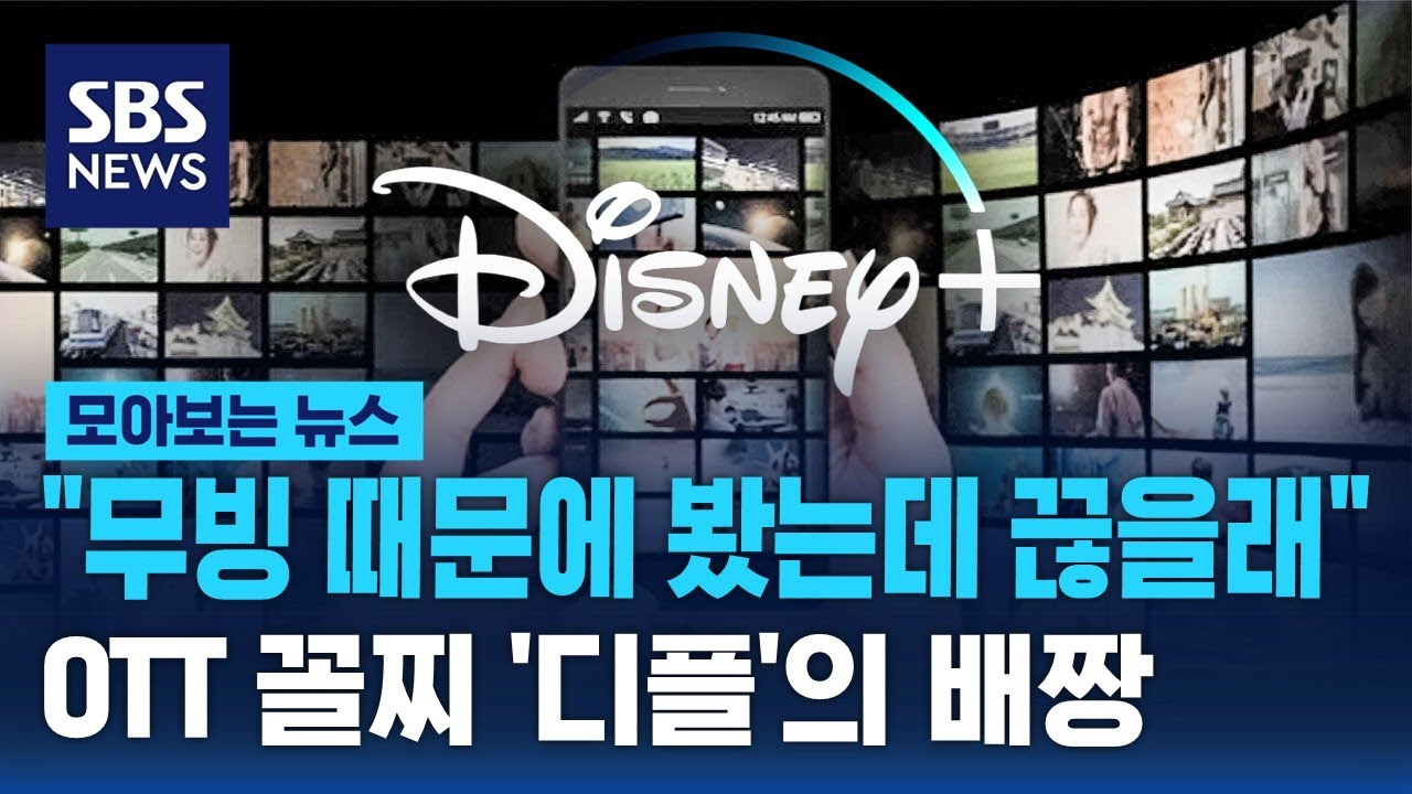"무빙 때문에 봤는데 끊을래"…OTT 꼴찌 '디플'의 배짱 / SBS / 모아보는 뉴스 - YouTube