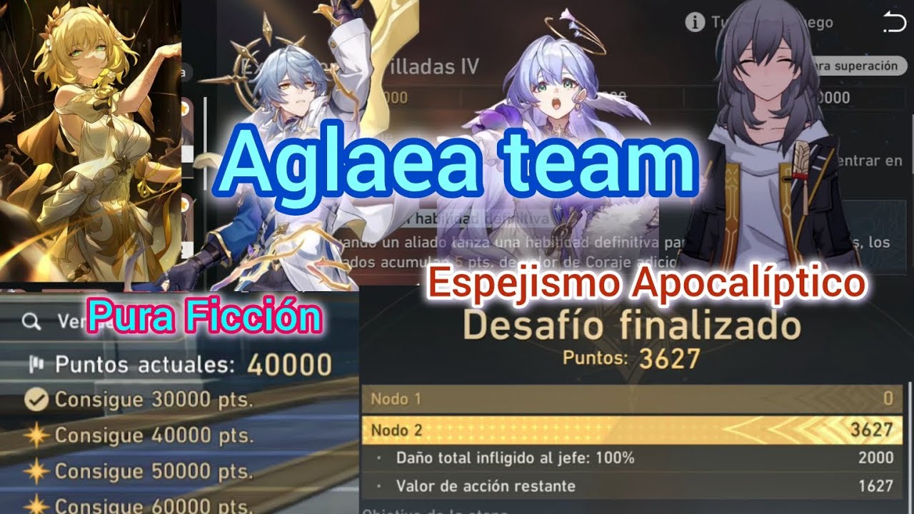 Mí Aglaea team en Pura Ficción y Espejismo Apocalíptico HSR - YouTube