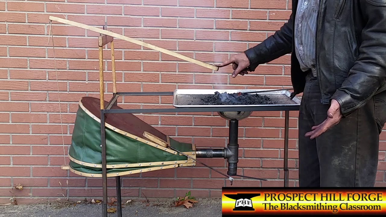 Lightweight Forge with an Asymmetric Bellows - YouTube