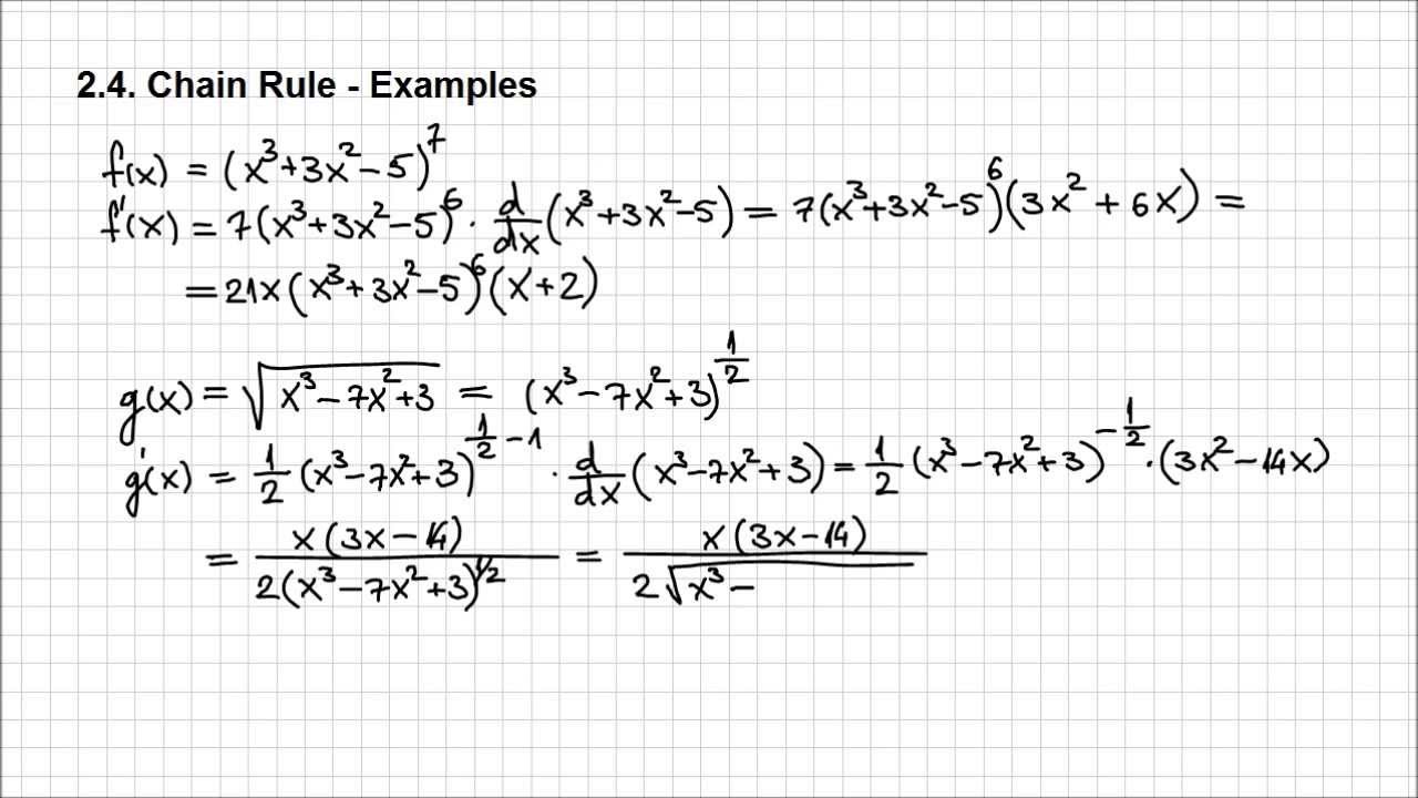 2.4. Chain Rule - Example1 - YouTube