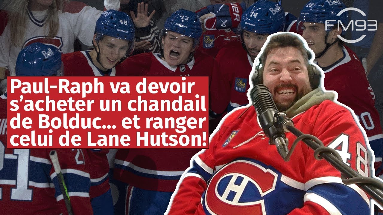 «Si Bolduc rentre sur du Sir Path, j’achète son gilet!» : Paul-Raph regrette sa prédiction de ...