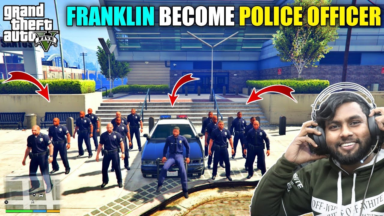 GTA 5 : FRANKLIN BECOME POLICE OFFICER IN LOS SANTOS || BB GAMING #2 ...