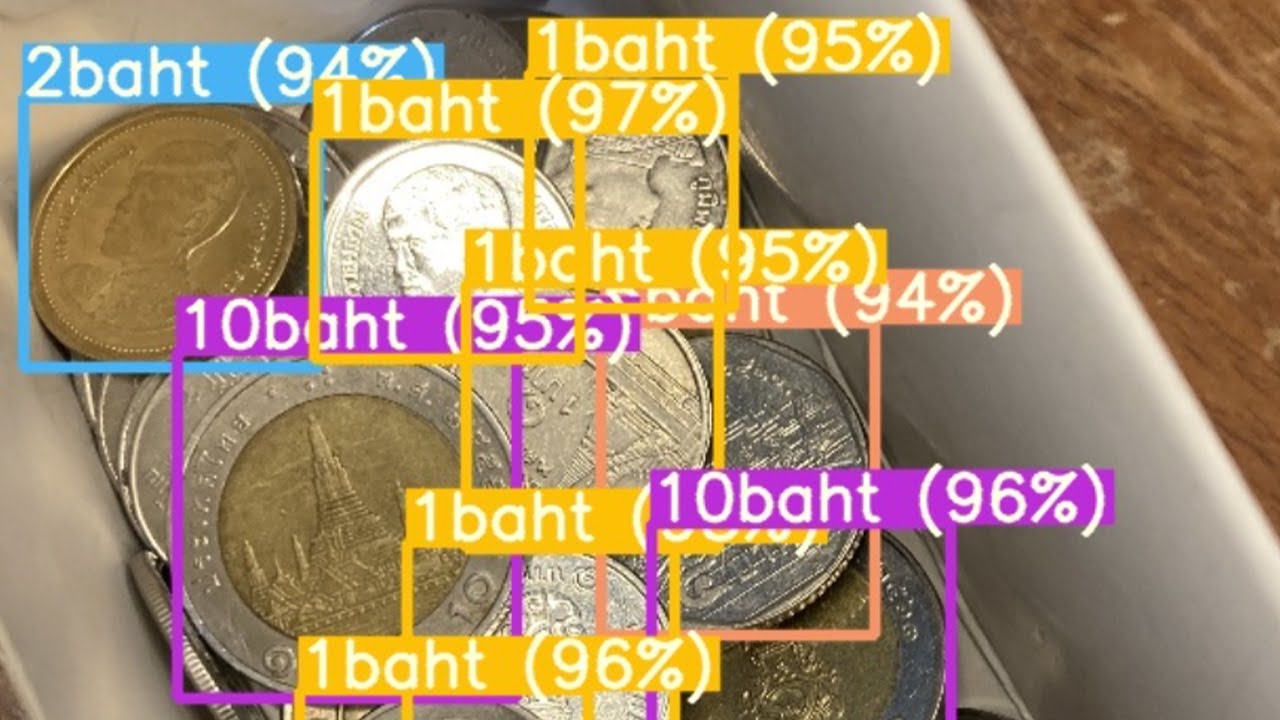 Thai coin detection - demo - YouTube